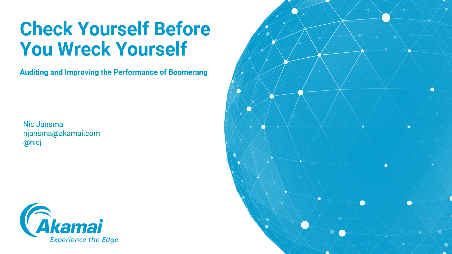 Auditing and Improving the Perf of Boomerang | NicJ.net